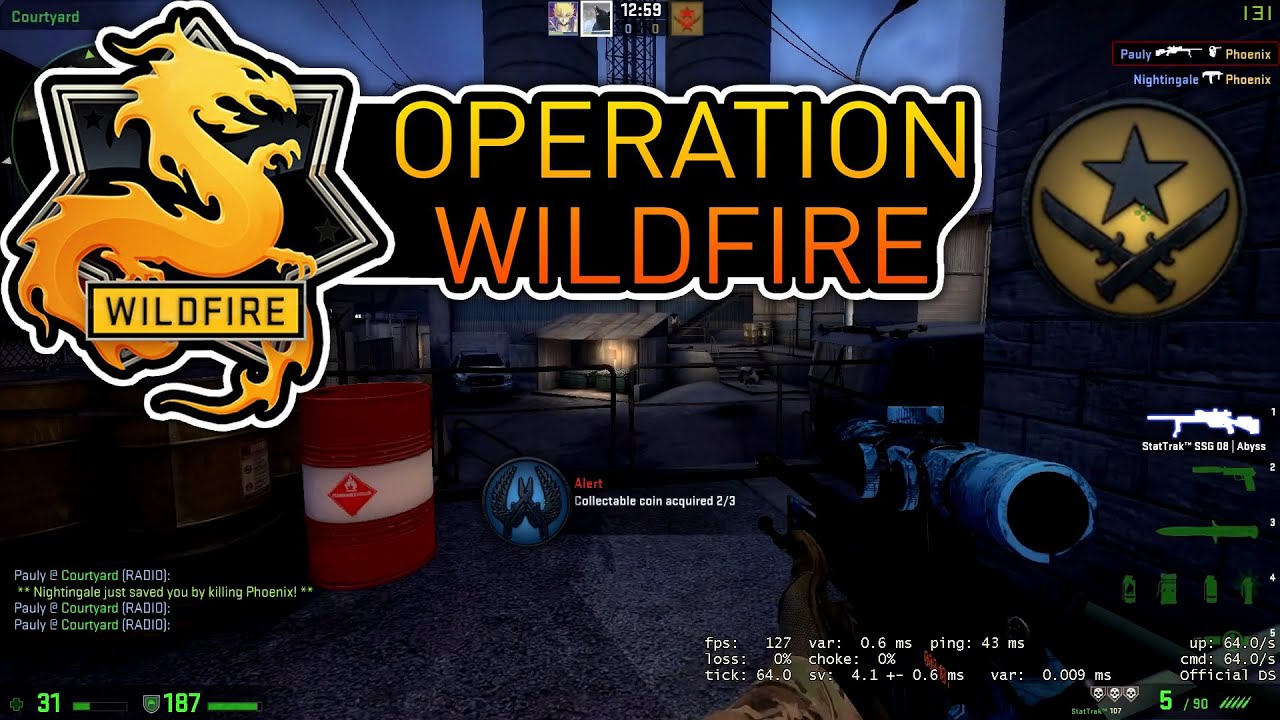 CS:GO Operation WildFire - The Extraction Coin Locations - YouTube
