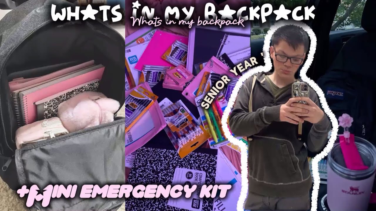 The Ultimate Senior Year Backpack & Emergency Kit! - YouTube