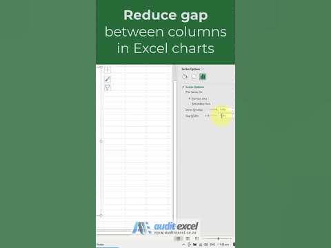 Reduce space between columns in Excel charts #excelcharts #youtubemadeforyou - YouTube