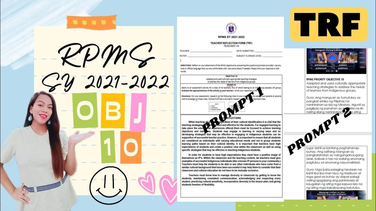 RPMS OBJECTIVE 10 TRF PROMPT 1 & PROMPT 2 // MA'AM REMS - YouTube