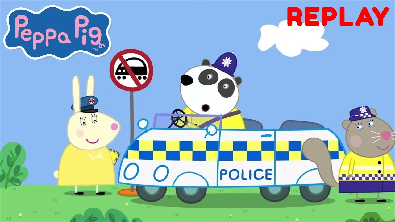🐽 Peppa Pig 🐷 | Police | 4 hour video | Non-Stop Cartoons | Streamed ...