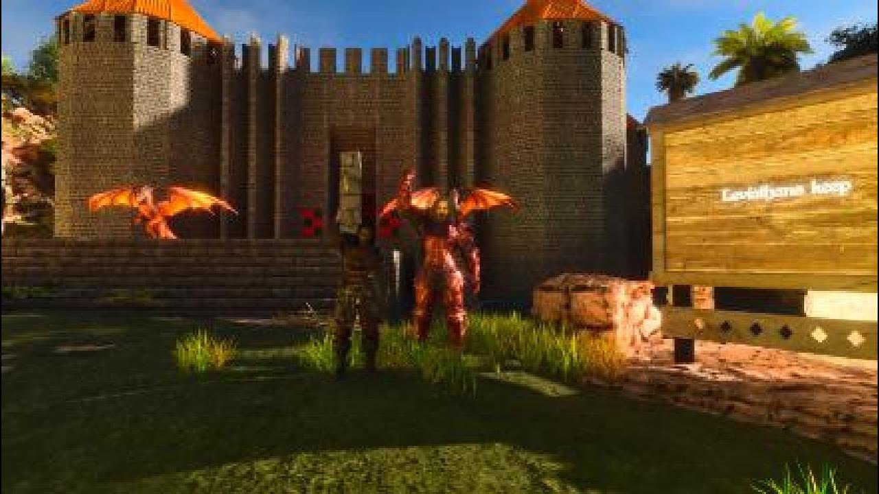 Ark ascended castle showcase! ( Leviathan's keep ) - YouTube