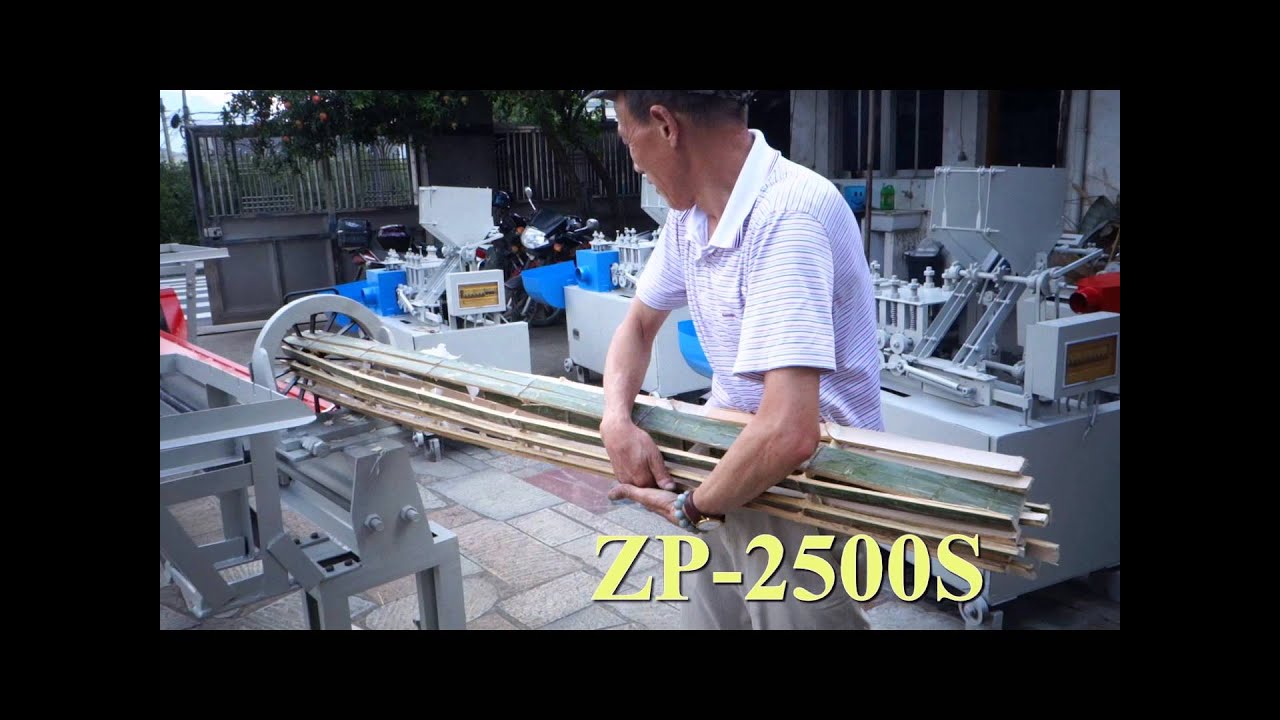 BAMBOO SPLITTING MACHINE ( TWO END SPLITTING) - YouTube