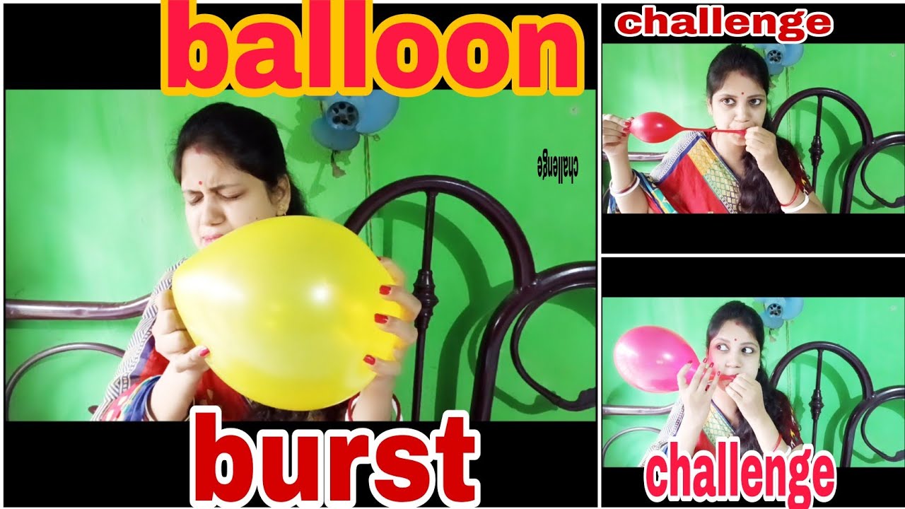 CHALLENGEING VIDEO || BALLONS INFLATING AND BURSTING CHALLENGE VIDEO ...