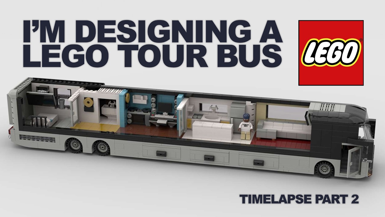 Finishing LEGO Studio Tour Bus Design In Bricklink Studio [Timelapse ...