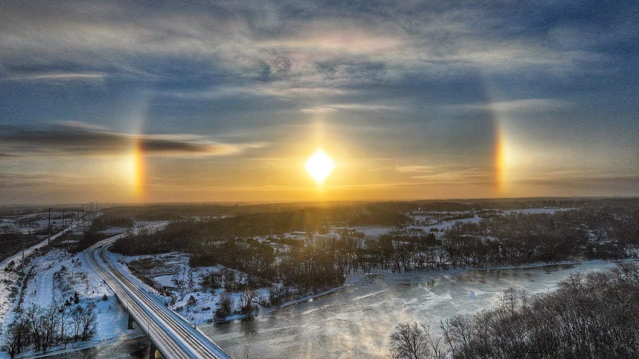 -11° Fahrenheit @DJI Mavic 3 Pro Subzero Sunrise Sundog 4K Magic 🌞🐶🌈🤩🥶🙏 ...