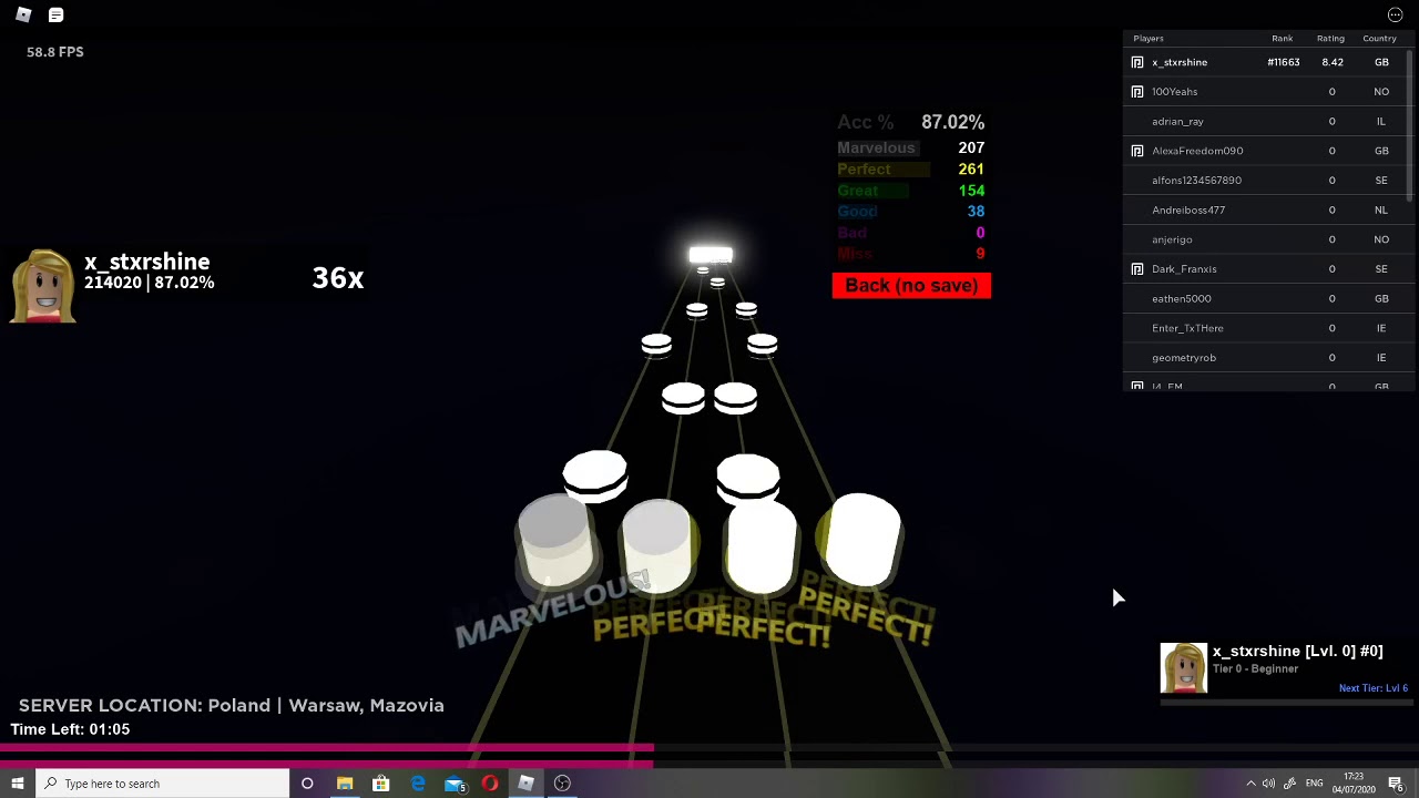 RoBeats Community Server |Yooh- Black or white 23 misses| - YouTube