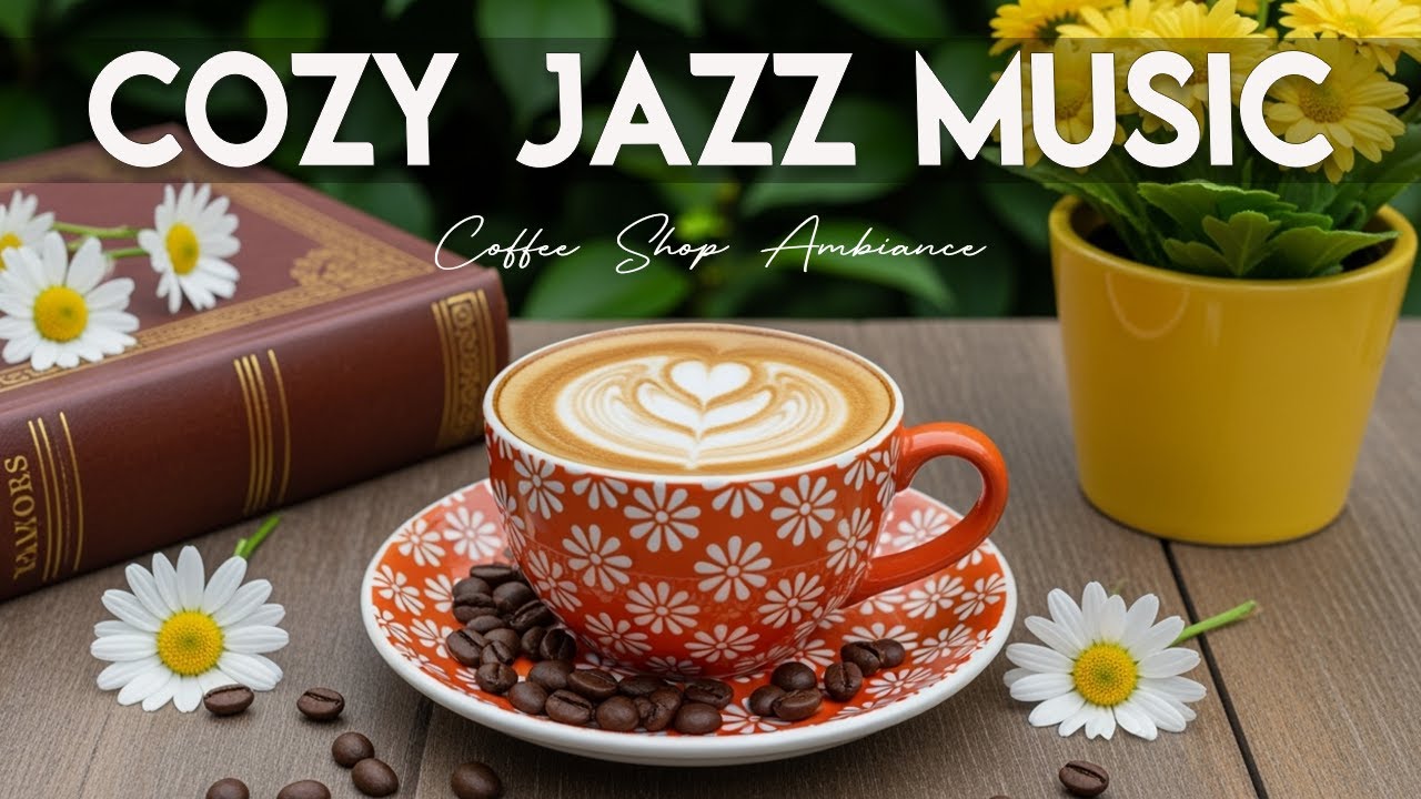 Cozy Jazz Music☕ Coffee Shop Ambiance & Sweet Bossa Nova Piano Music ...