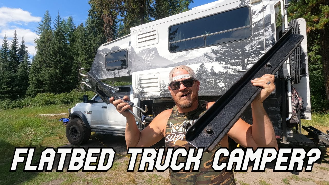 HOW-TO Mount A Truck Camper To A Flatbed - YouTube