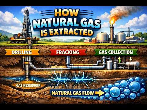 How natural gas extracted and processed. - YouTube