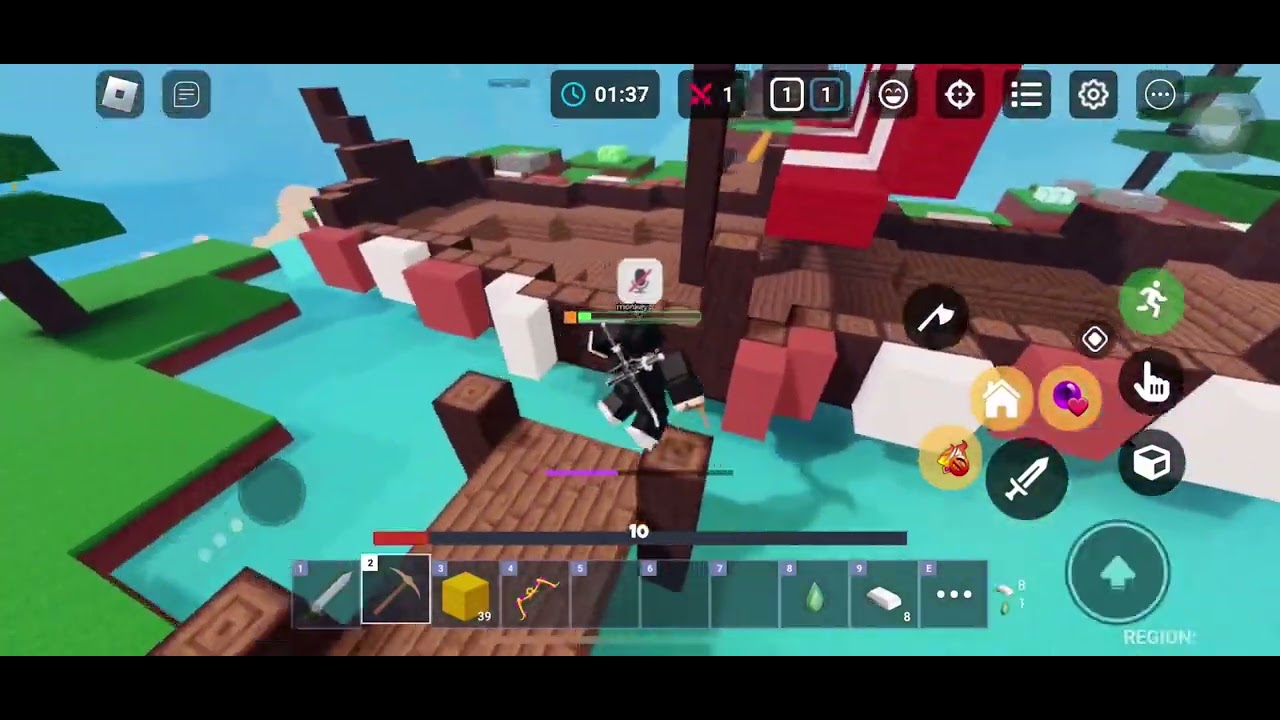 Using the new Nazar kit in roblox bedwars - YouTube