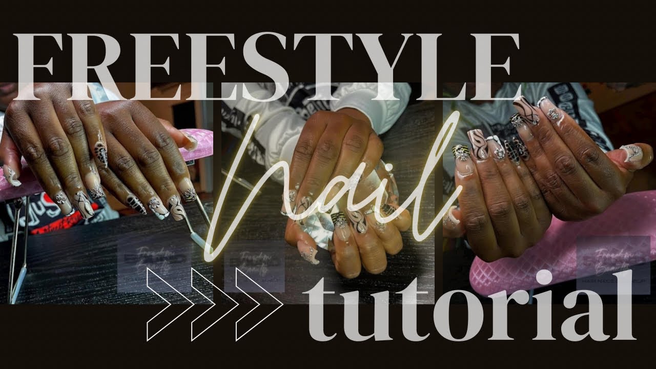Freestyle nail tutorial 🚨🔥🔥 - YouTube