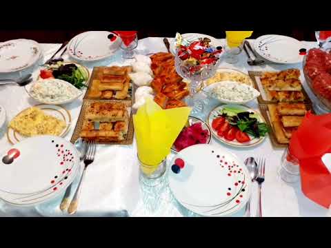 Qonaqlıq süfrəsi(15 nəfərlik).İsdi yeməklər🥰👌