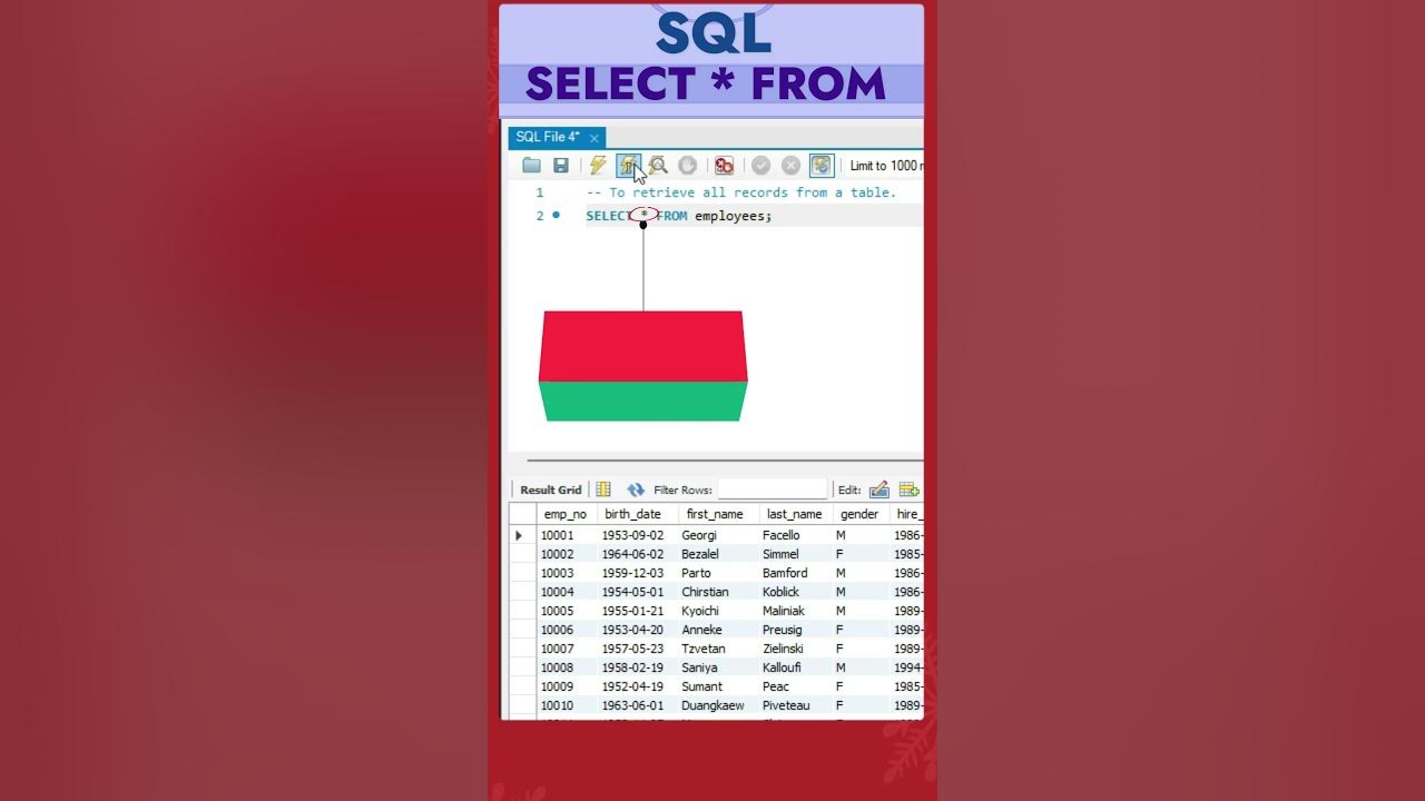SQL - SELECT * FROM | SQL Fundamentals - 2 | Coding Exercise - YouTube