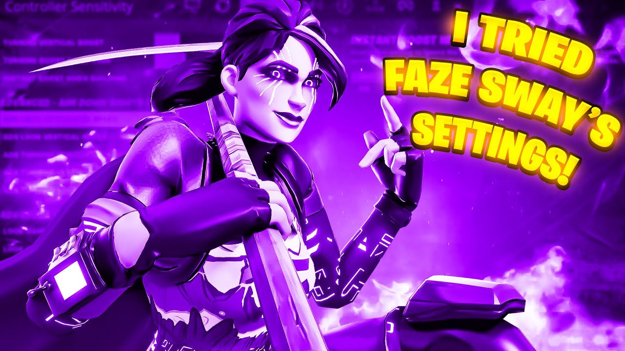 I Tried Faze Sway Fortnite Settings in Chapter 3 - YouTube