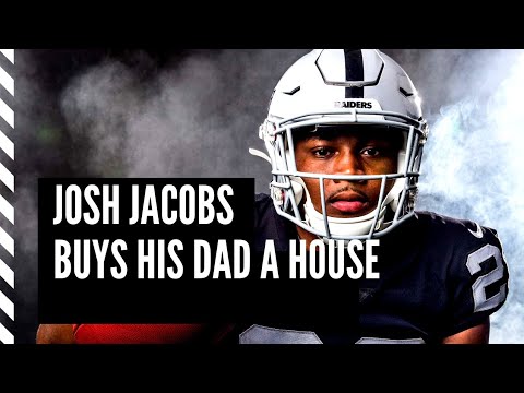 Raiders Josh Jacobs Buys His Father A House - YouTube