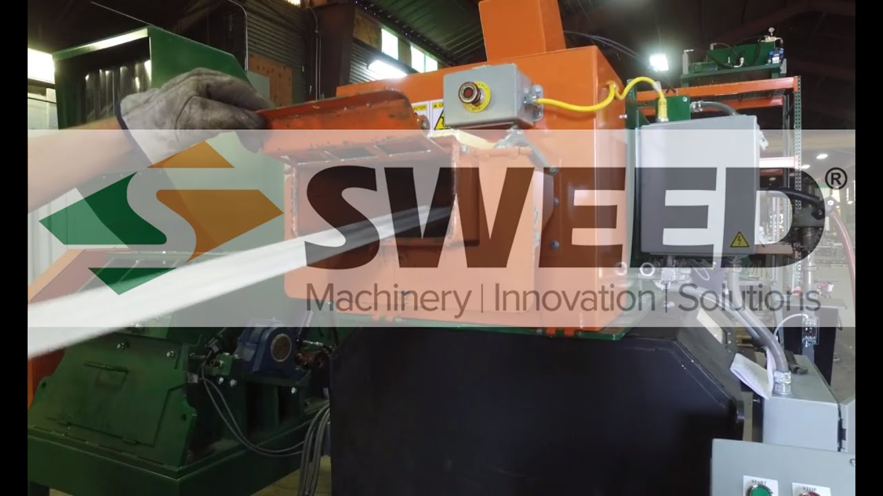 Sweed Scrap Chopper Model 517 XHD Chopping Scrap Patio Door Trim - YouTube