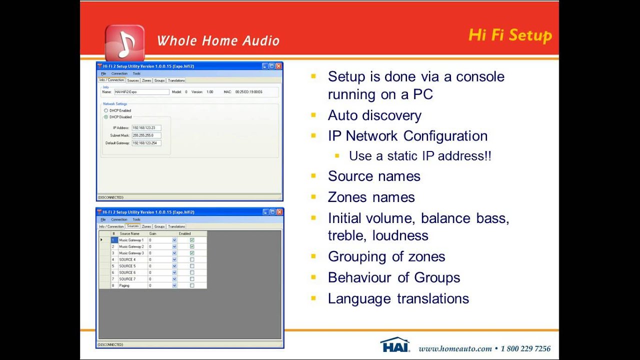 Leviton Security & Automation (HAI) Training Part 5: Multi Room Audio ...