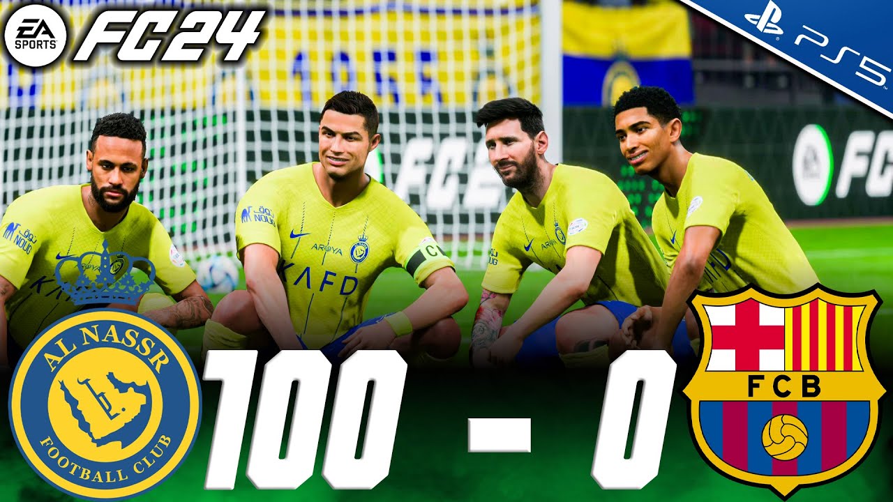 FC 24 PS5 - MESSI, RONALDO, MBAPPE, NEYMAR, ALL STARS | AL NASSR 100-0 ...
