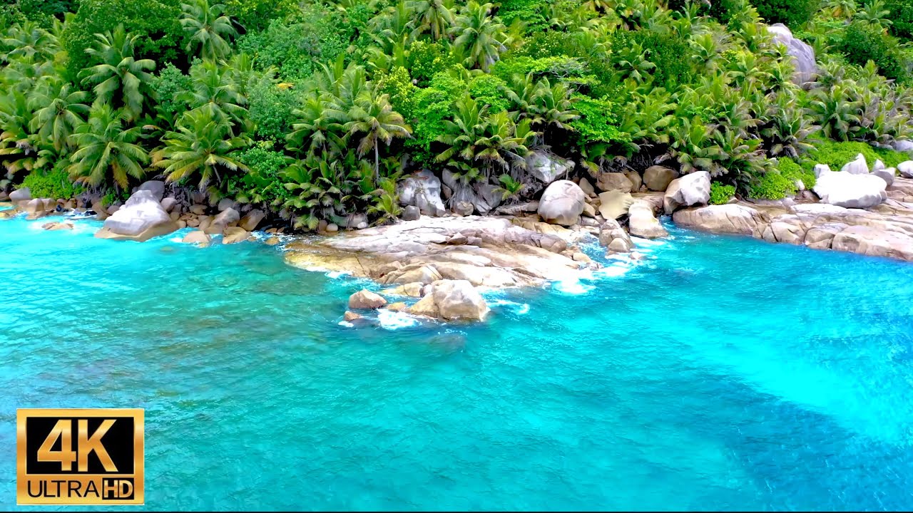 4K Ocean Waves Video & Sounds - Perfect Beach Scene for Relaxing, Sleep ...