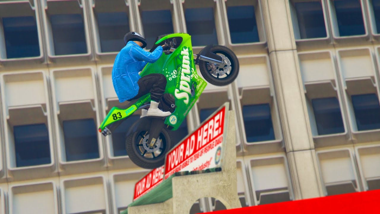 GTA 5 Online PARKOUR - EASY MOTORBIKE PARKOUR!! W/ DaintierFox™ - YouTube