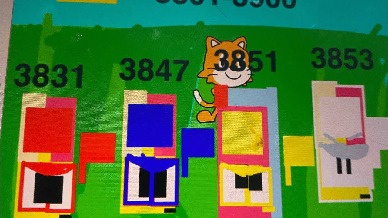 Numberblocks band 3801-3900 for @mecurn4509 - YouTube