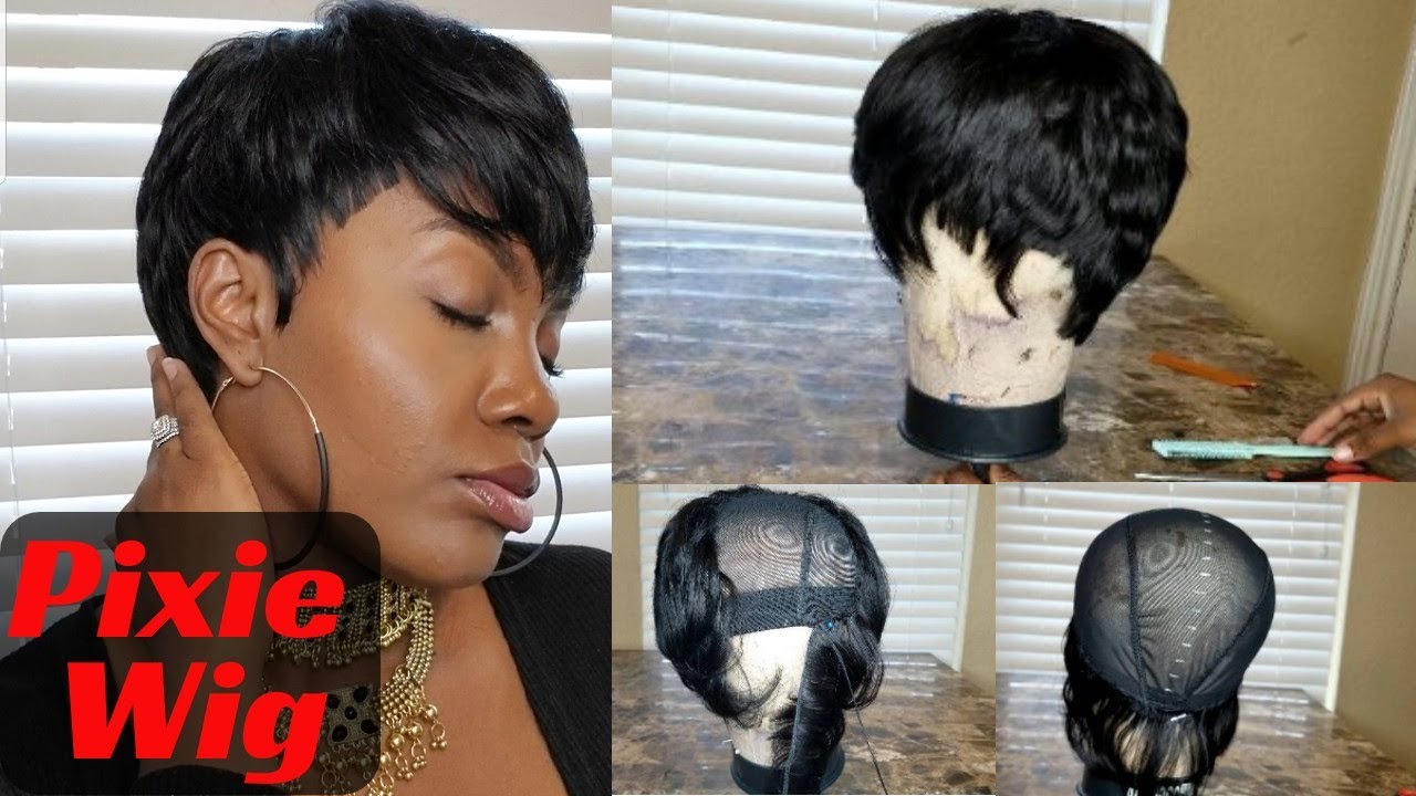 How I Made My Pixie Cut Wig | Outre 100% Human Hair| 27 piece ? Quick ...