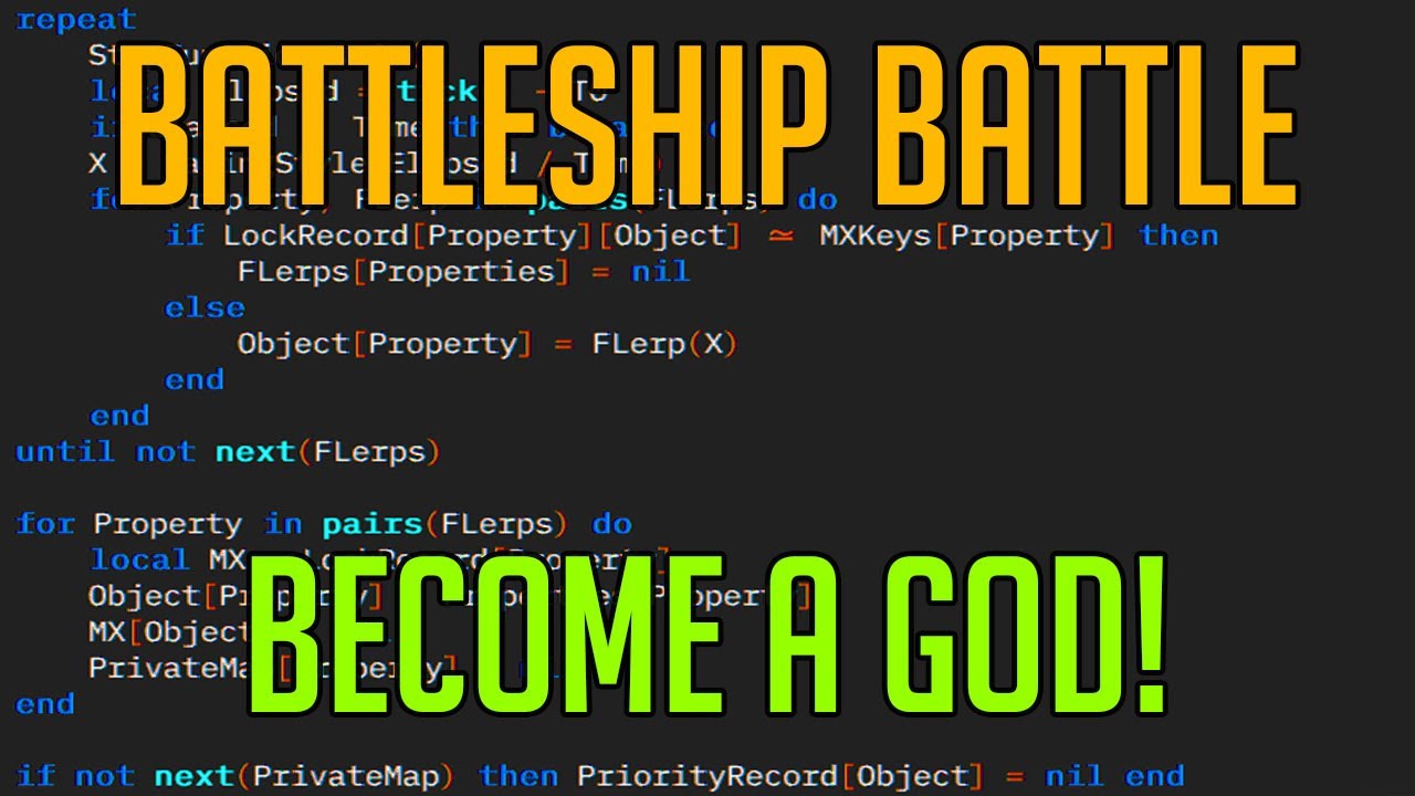 BATTLESHIP BATTLE | HACK/SCRIPT | BECOME A GOD SCRIPT - YouTube