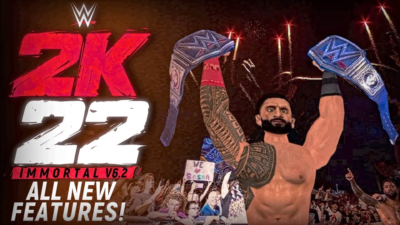 WR3D 2K22 IMMORTAL V6.2 ALL NEW FEATURES (new moves, ladder match, real ...