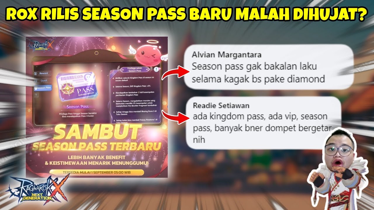 KENAPA BANYAK YANG MERAGUKAN SEASON PASS BARU ROX? | RAGNAROK X NEXT ...