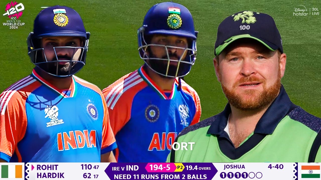 IND VS IRE 1st T20 World Cup 2024 Match Highlights, INDIA VS IRELAND ...