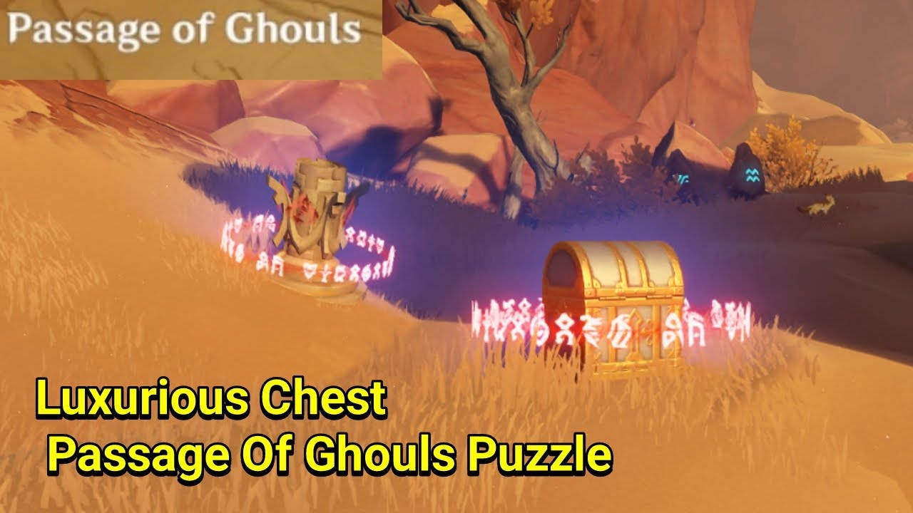 Luxurious Chest | 4 Pyro Totems Elemental Monument Passage Of Ghouls ...