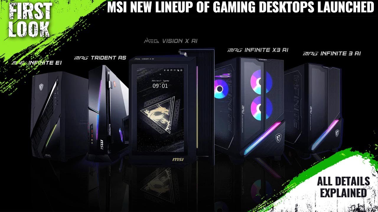 MSI New Lineup of Gaming Desktops Launched With NVIDIA GeForce RTX 50 ...