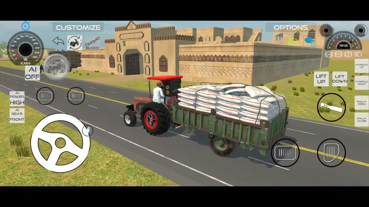 🔴Drive JCB and Uploading 🪵Stone From tractor and Dumper Truck in 3d ...