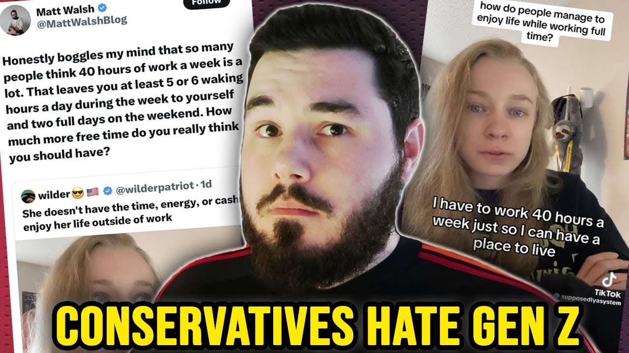 Conservatives INSANE reaction to Gen Z Hating the 40 Hour Work Week ...