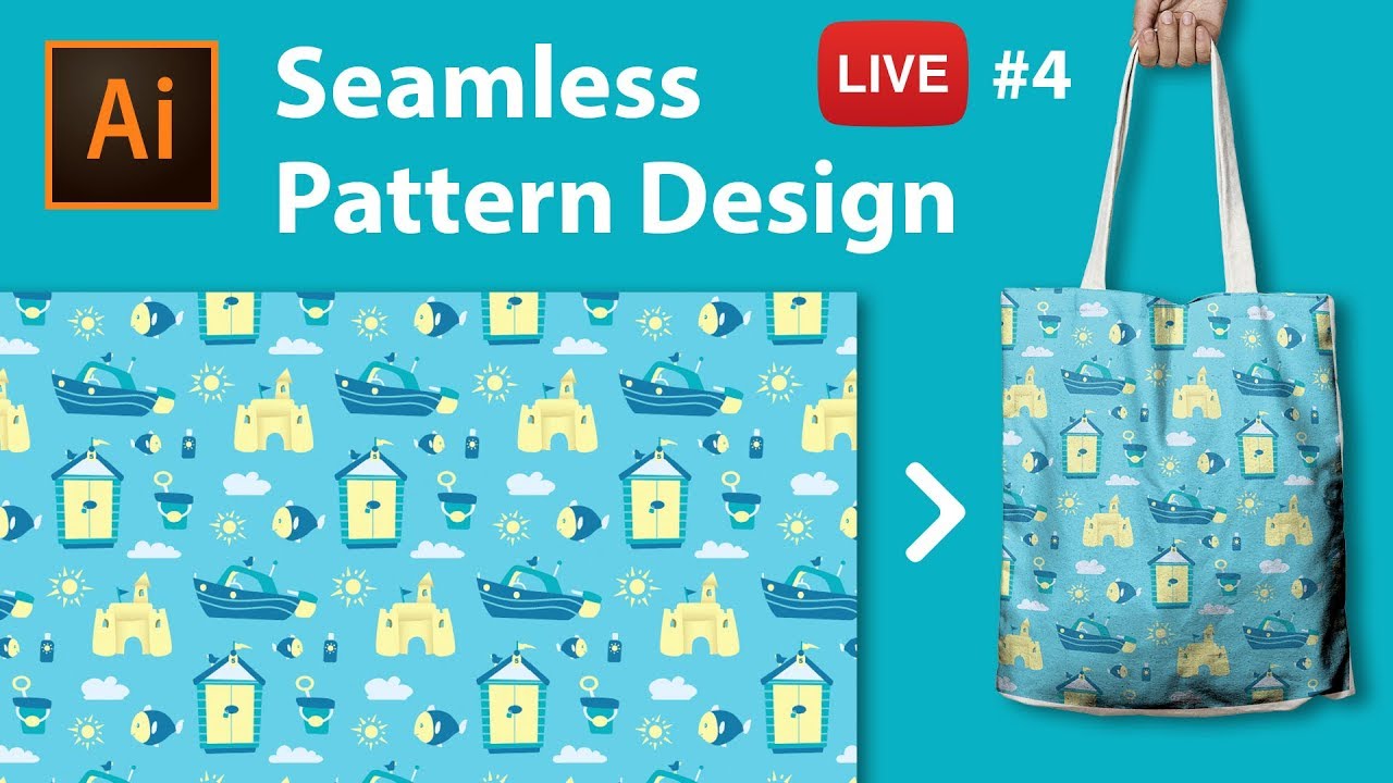 Pattern Design with Adobe Illustrator CC - LIVE stream #4 - YouTube