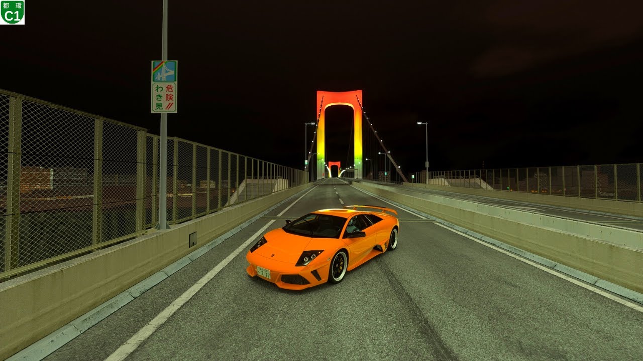 Lamborghini Murcielago LP 640 - Shuto Expressway C1 Night Drive - YouTube