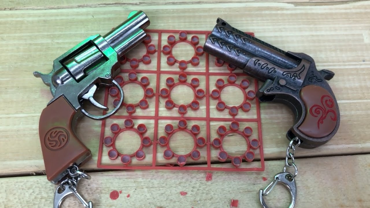 Mini 1 shot toy fire cap gun - YouTube