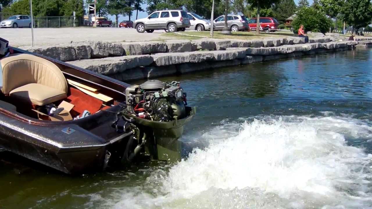 1974 OMC Johnson 135 HP tune up after complete rebuild - YouTube