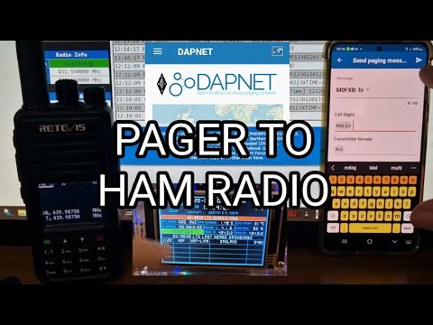 DAPNET - SEND PAGER MESSAGE MMDVM - YouTube