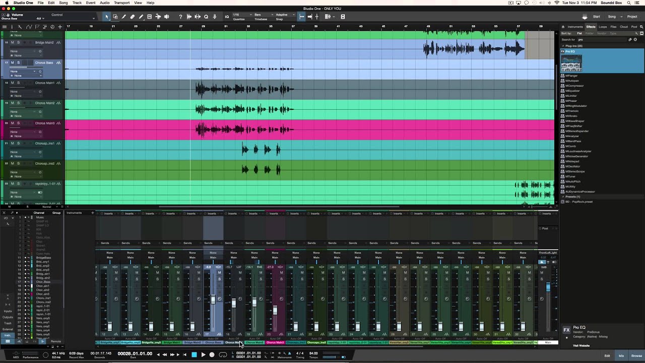 Studio One 3: Color Your Tracks Without Clicking - YouTube