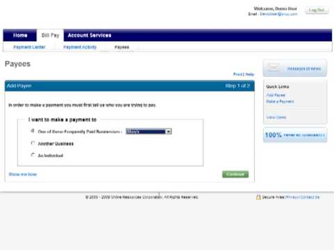 Add a Payee to Online Billpay - YouTube