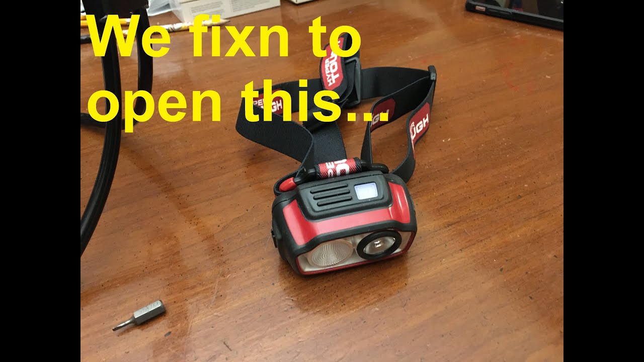 What in dis Hyper Tough Rechargeable Headlamp 500 Lumen Let's open it ...