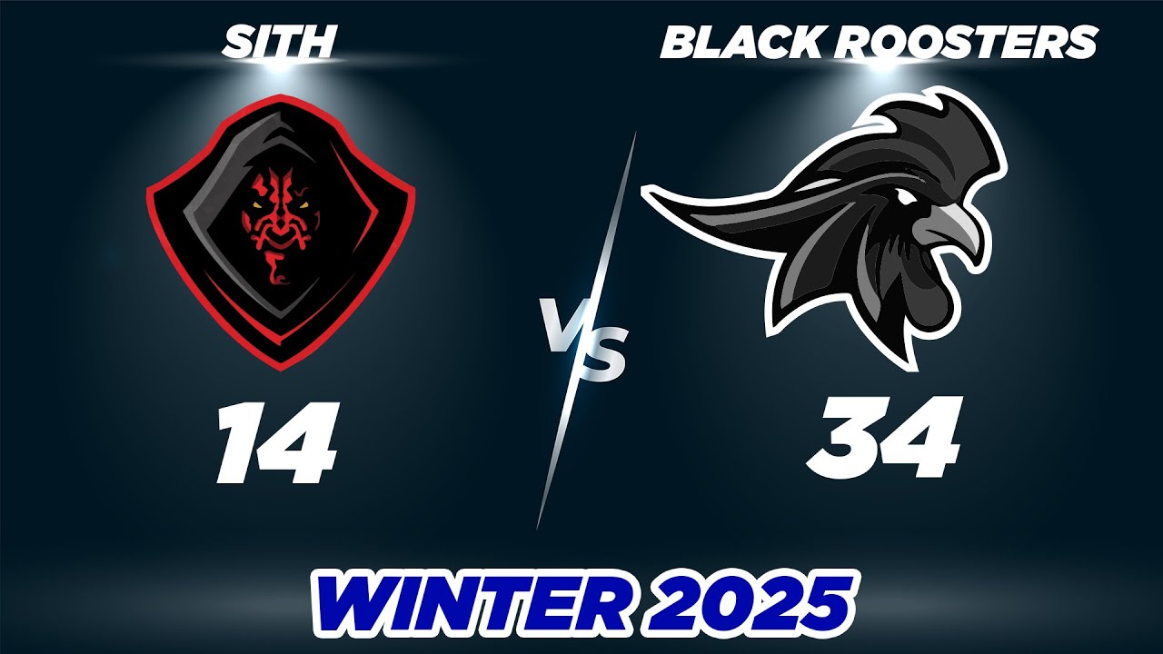 Sith vs Black Roosters | Winter '25 | Orange | Spartan | Week 1 - YouTube