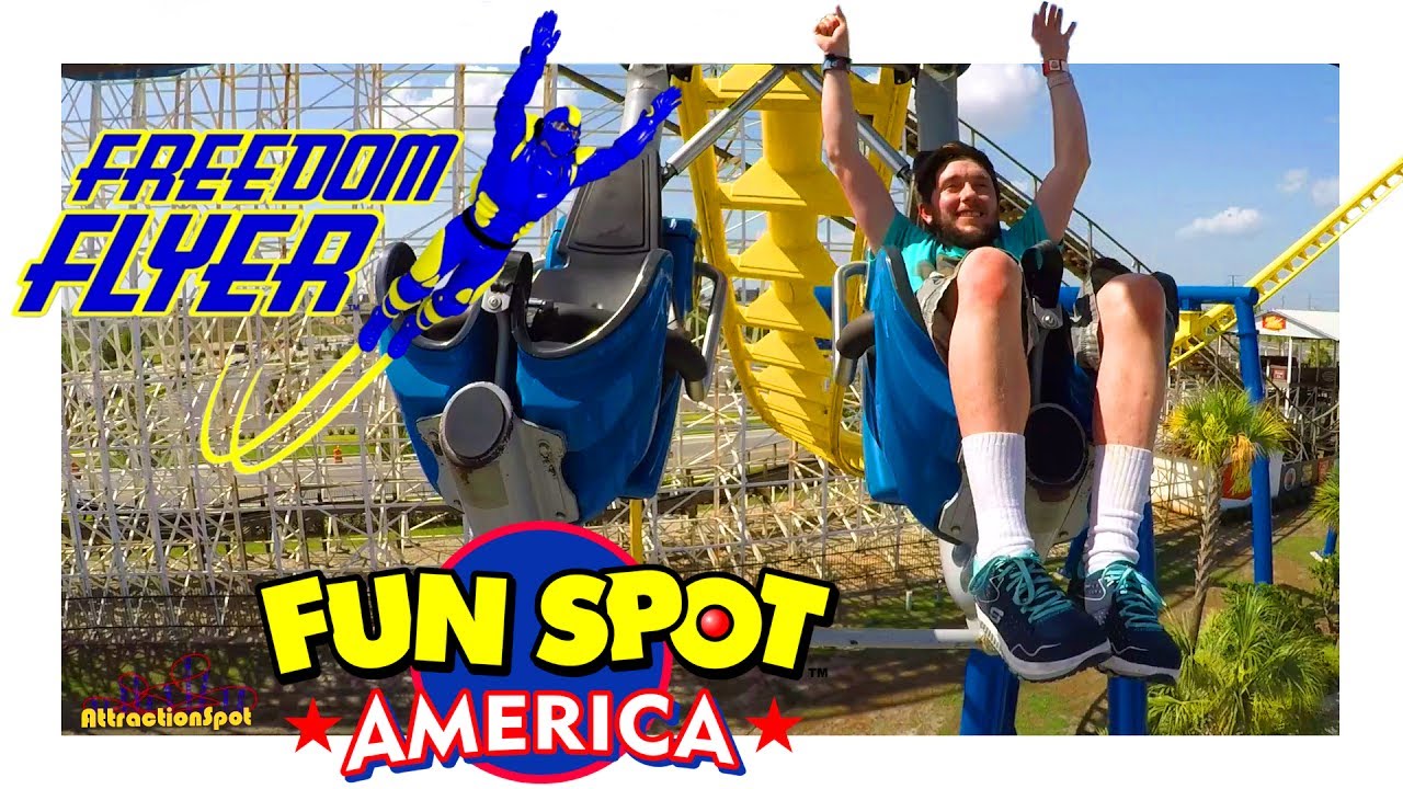 Freedom Flyer Riders Cam 60 FPS (HD) Fun Spot America Orlando - YouTube