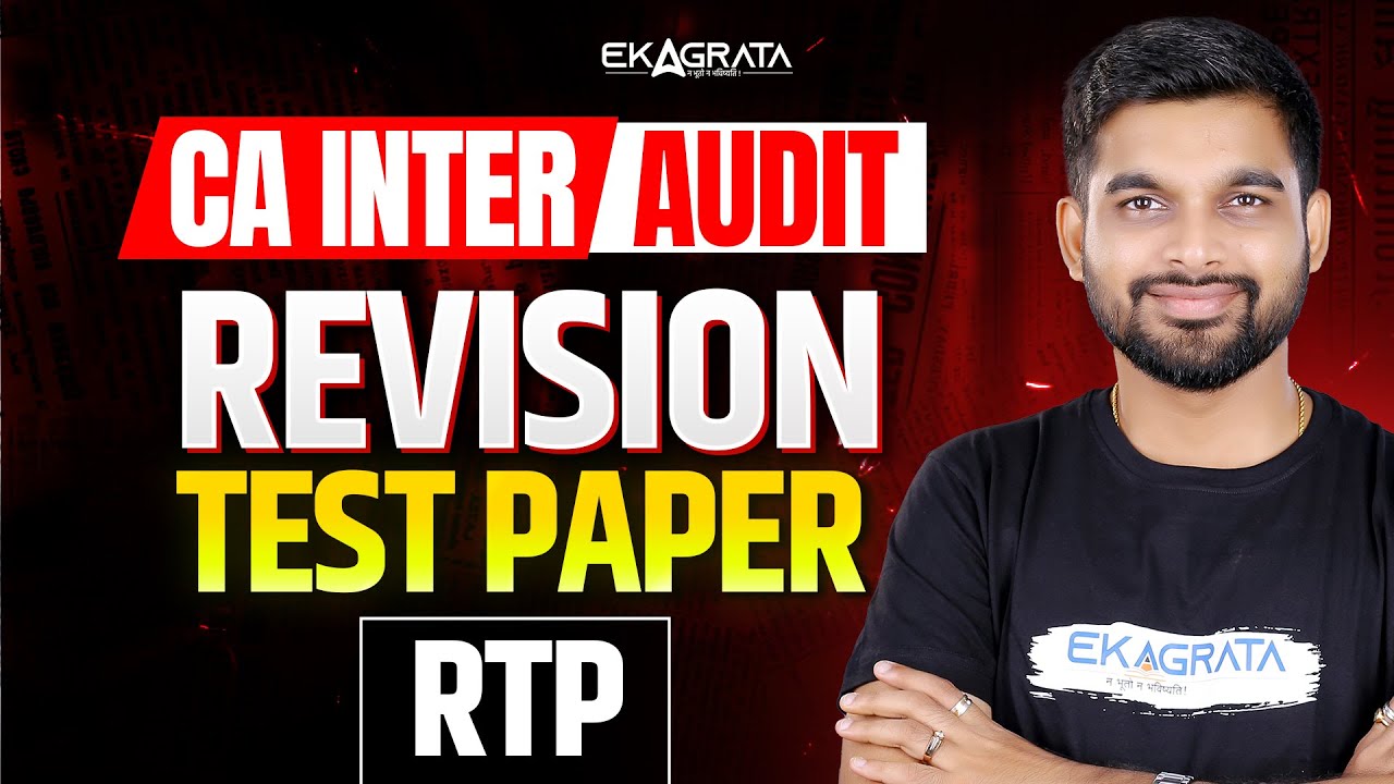 CA Inter Audit Revision Test Paper | CA Inter Audit RTP Solution | By ...