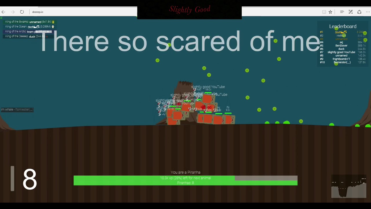 Deeeep.io controlling the swamp - YouTube