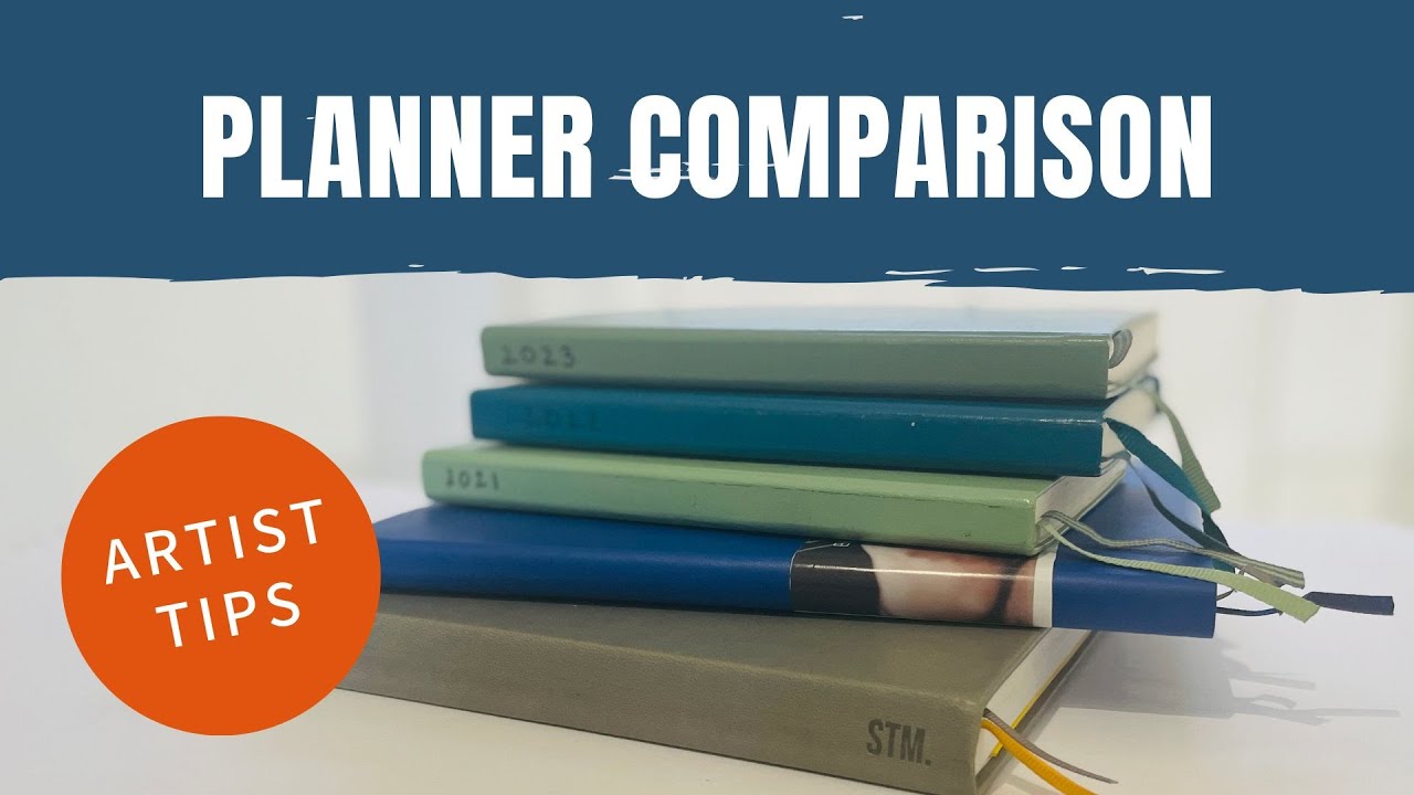 Artist Bullet Journals - comparison of 3 planner notebooks - YouTube