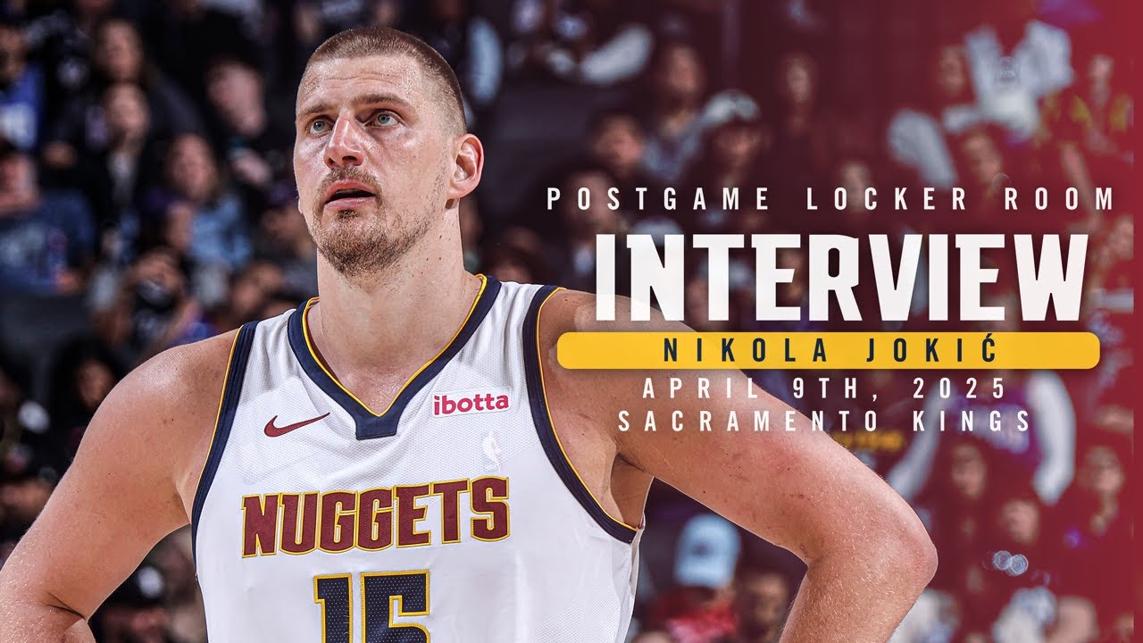 Nikola Jokić Postgame Locker Room Interview vs. Kings 🎙 | 4/9/25 - YouTube
