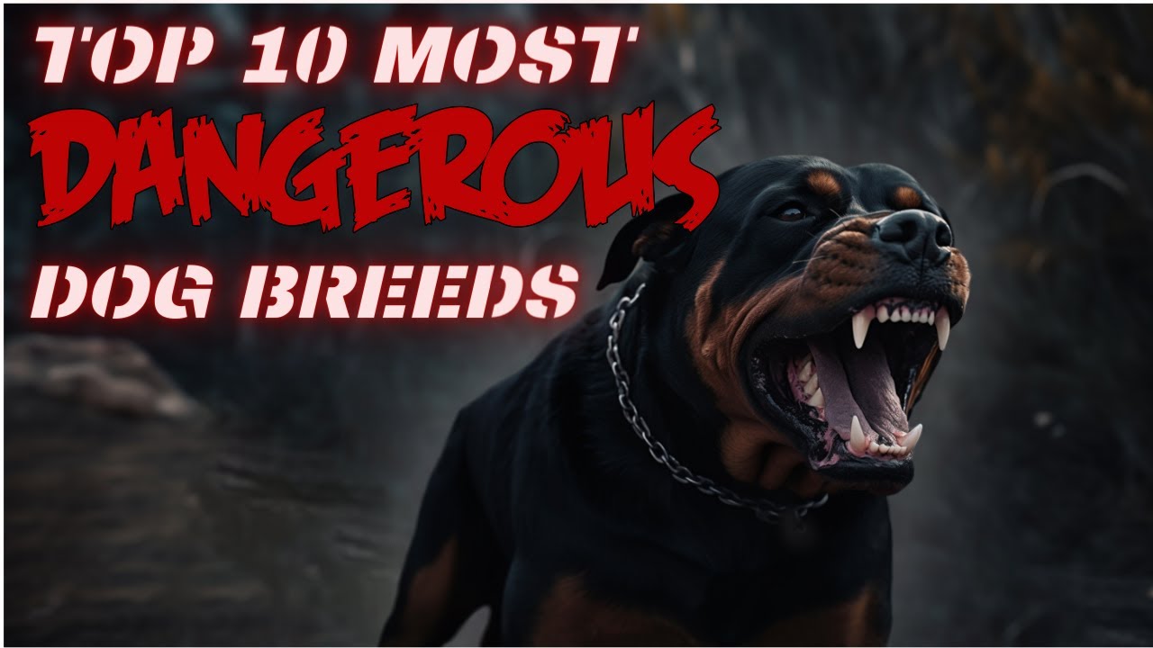 Top 10 Most DANGEROUS Dog Breeds In The World! #dangerousdogbreeds ...